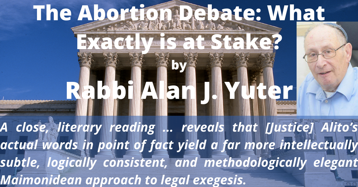 The Abortion Debate: What Exactly is at Stake? | UTJ Viewpoints