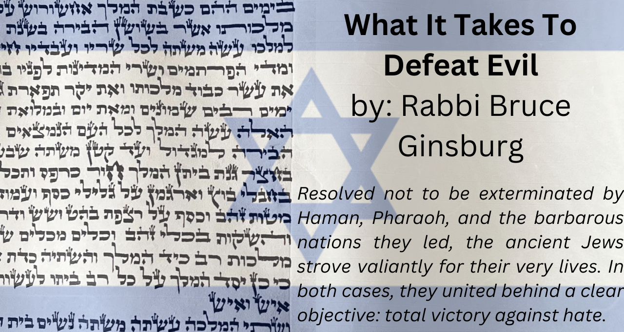 What It Takes To Defeat Evil | UTJ Viewpoints