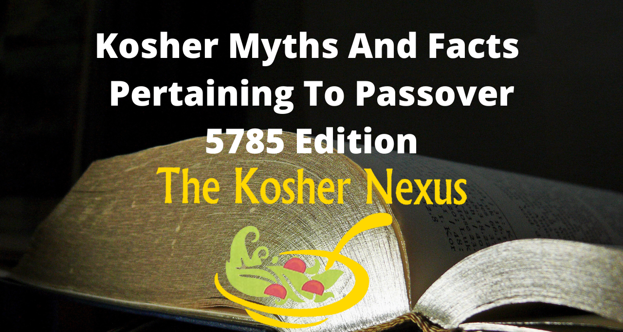 Passover Myths And Facts UTJ Viewpoints