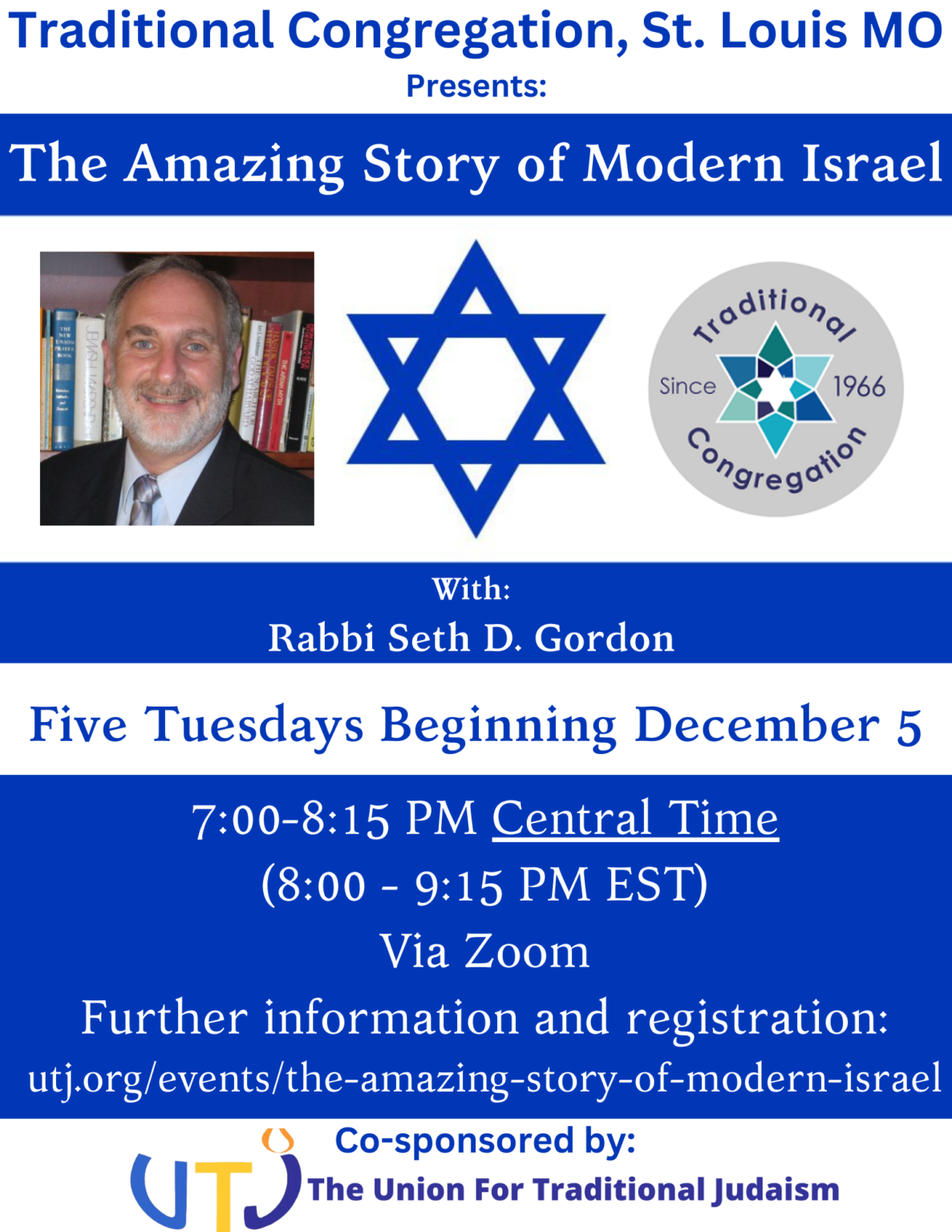 The Amazing Story of Modern Israel (5 Tuesdays starting 12/5) | Union ...